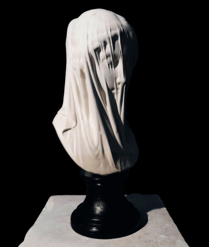 The Veiled Virgin (Giovanni Strazza) – Ancestral Sculptures